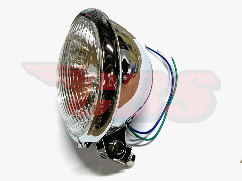 Custom Chrome Motorcycle Headlights