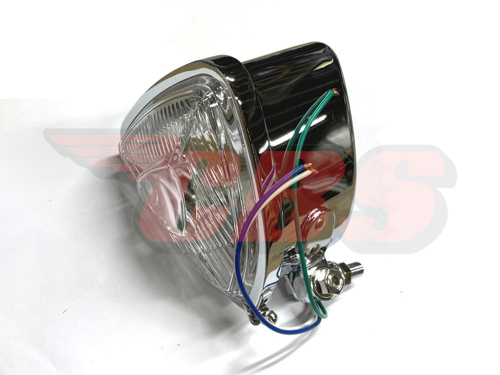 Custom Chrome Motorcycle Headlights