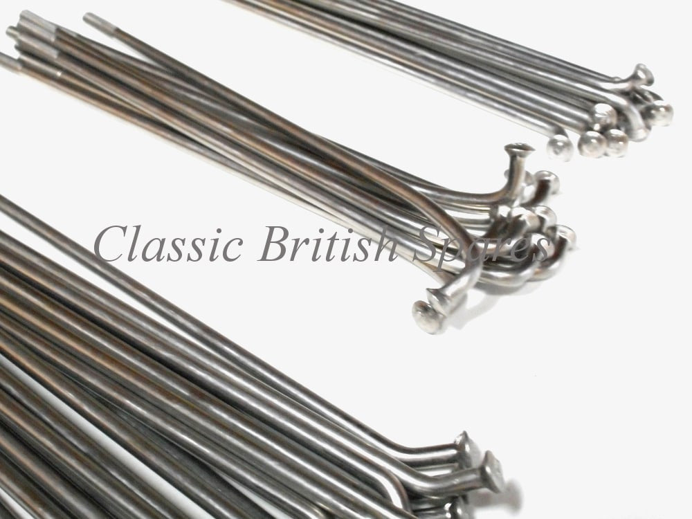 Triumph BSA Conical Rear Hub Stainless Spoke Set 18" 1971-75