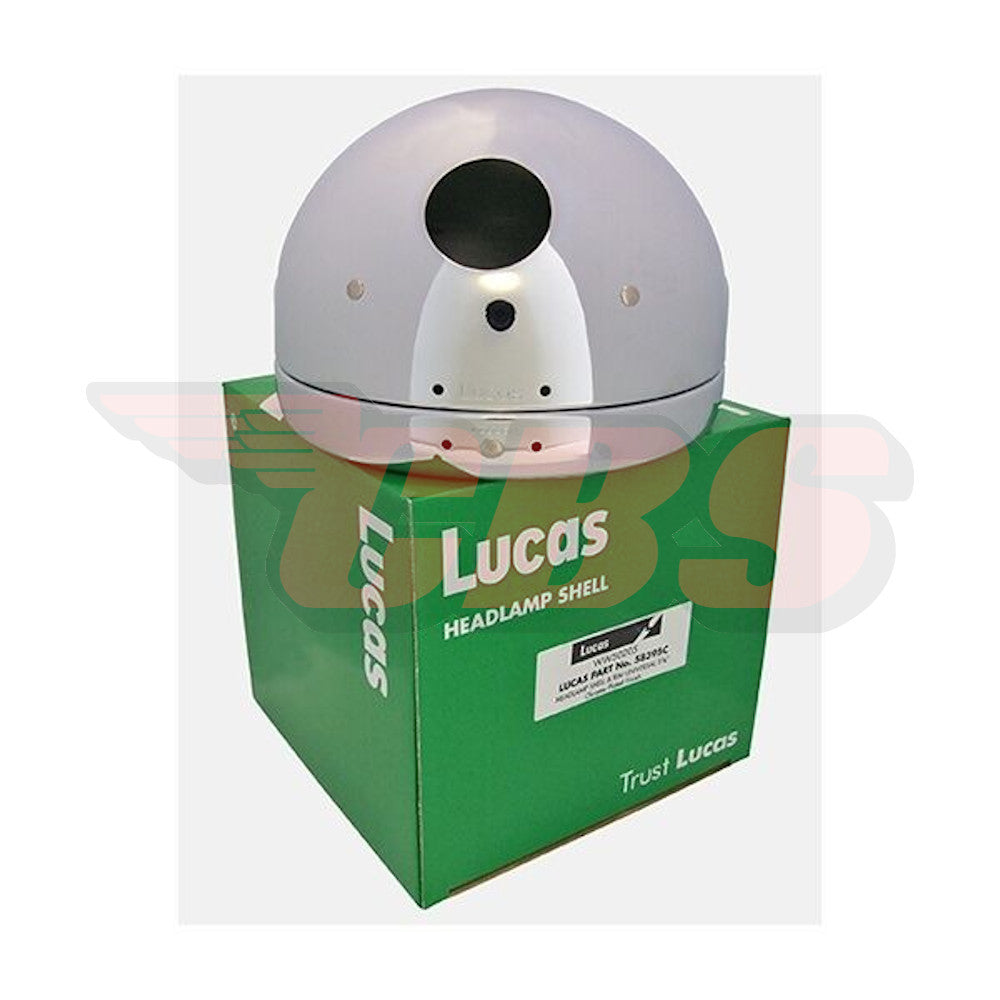 Lucas 5 3/4" Headlight Shells W/ Rim - MCH66 / 58395